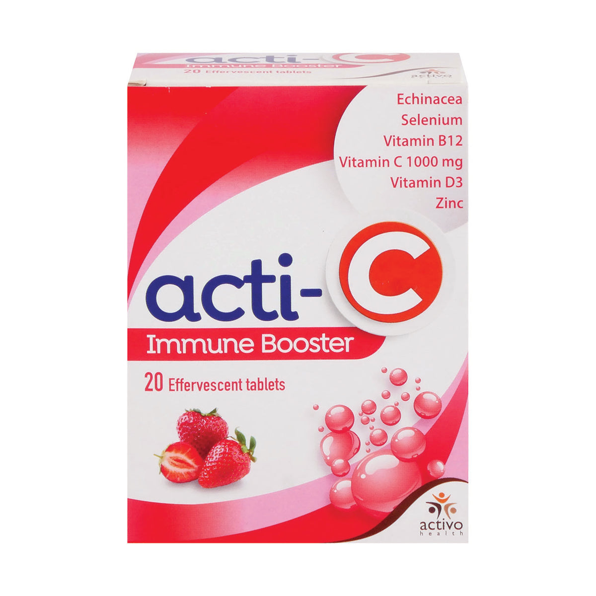 Acti-C Immune Booster Strawberry 20 Effervescent Tablets — Maximed Pharmacy