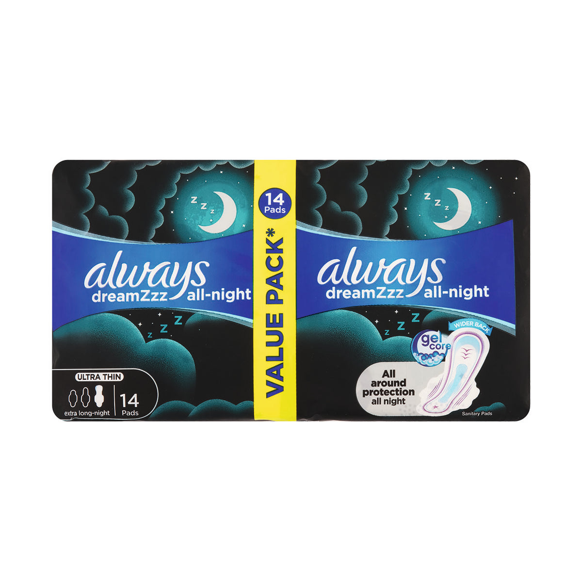 Always Ultra Night 14 Pads — Maximed Pharmacy