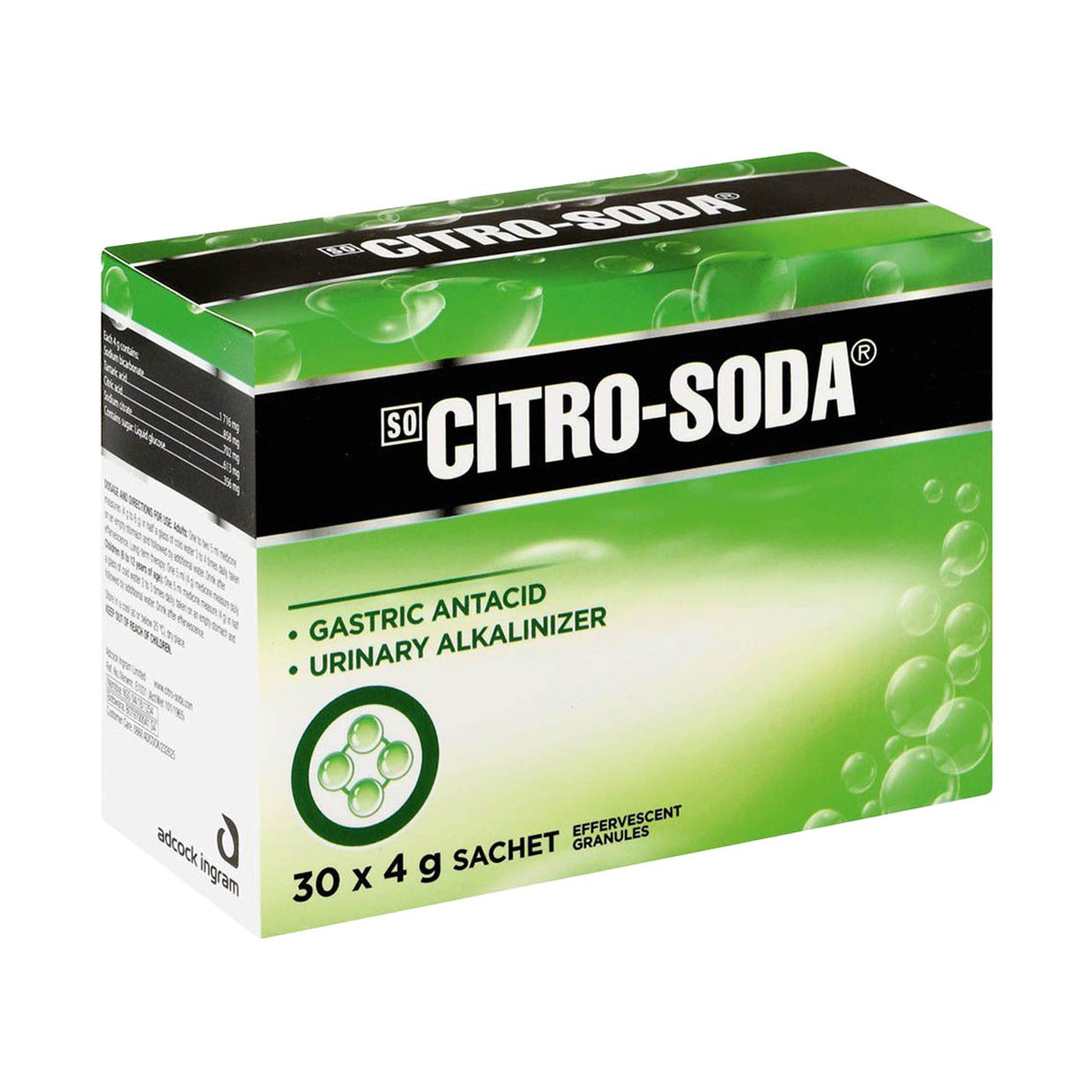 Citro-Soda 30 x 4g Granule Sachets - Maximed
