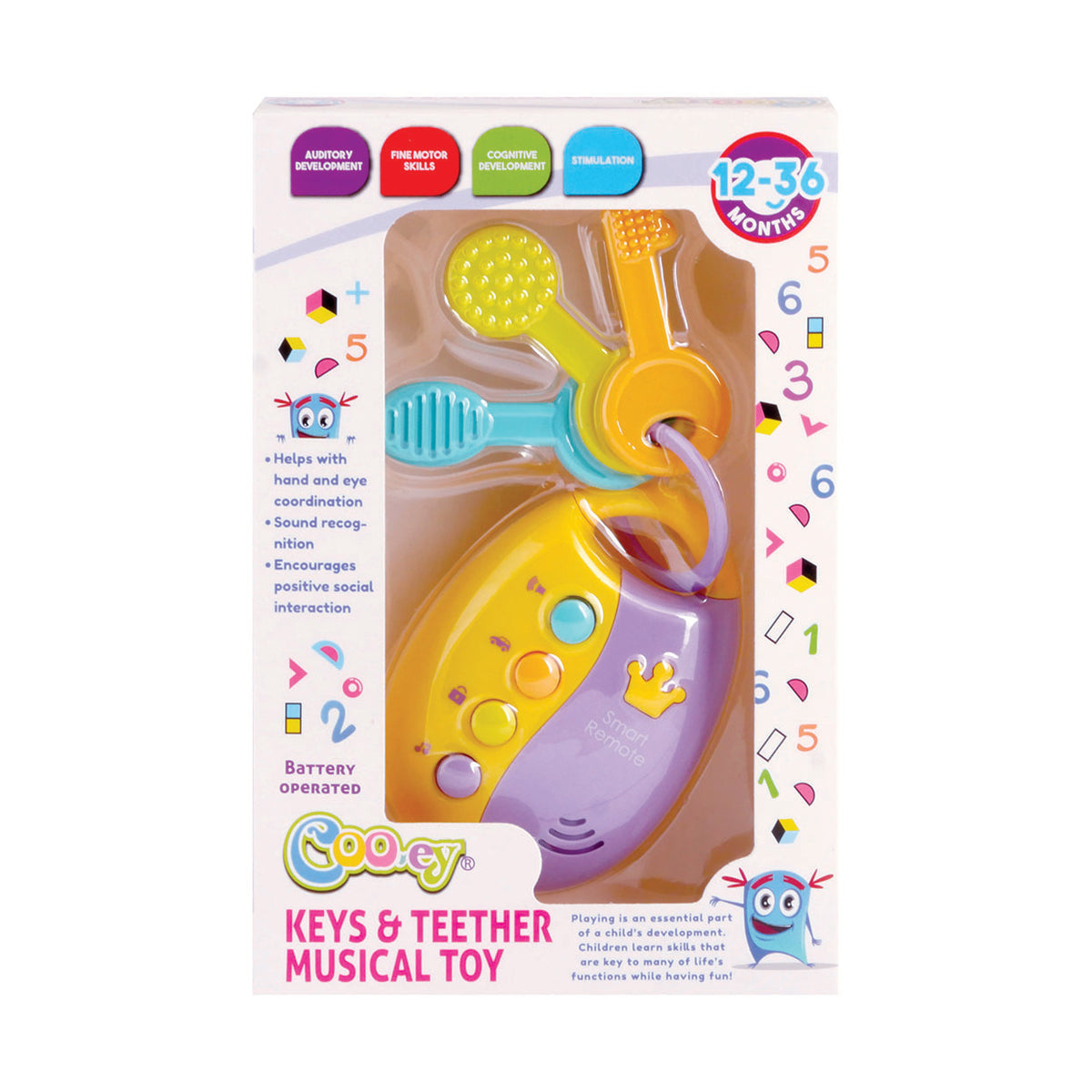 Cooey Keys & Teether Musical Toy - Maximed
