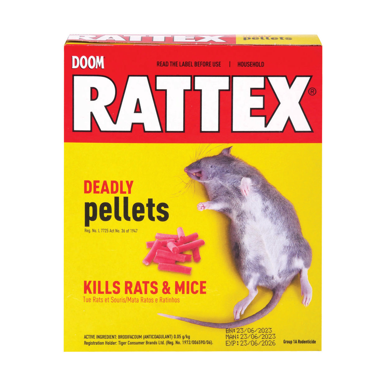 Doom Rattex Deadly Pellets 100g - Maximed