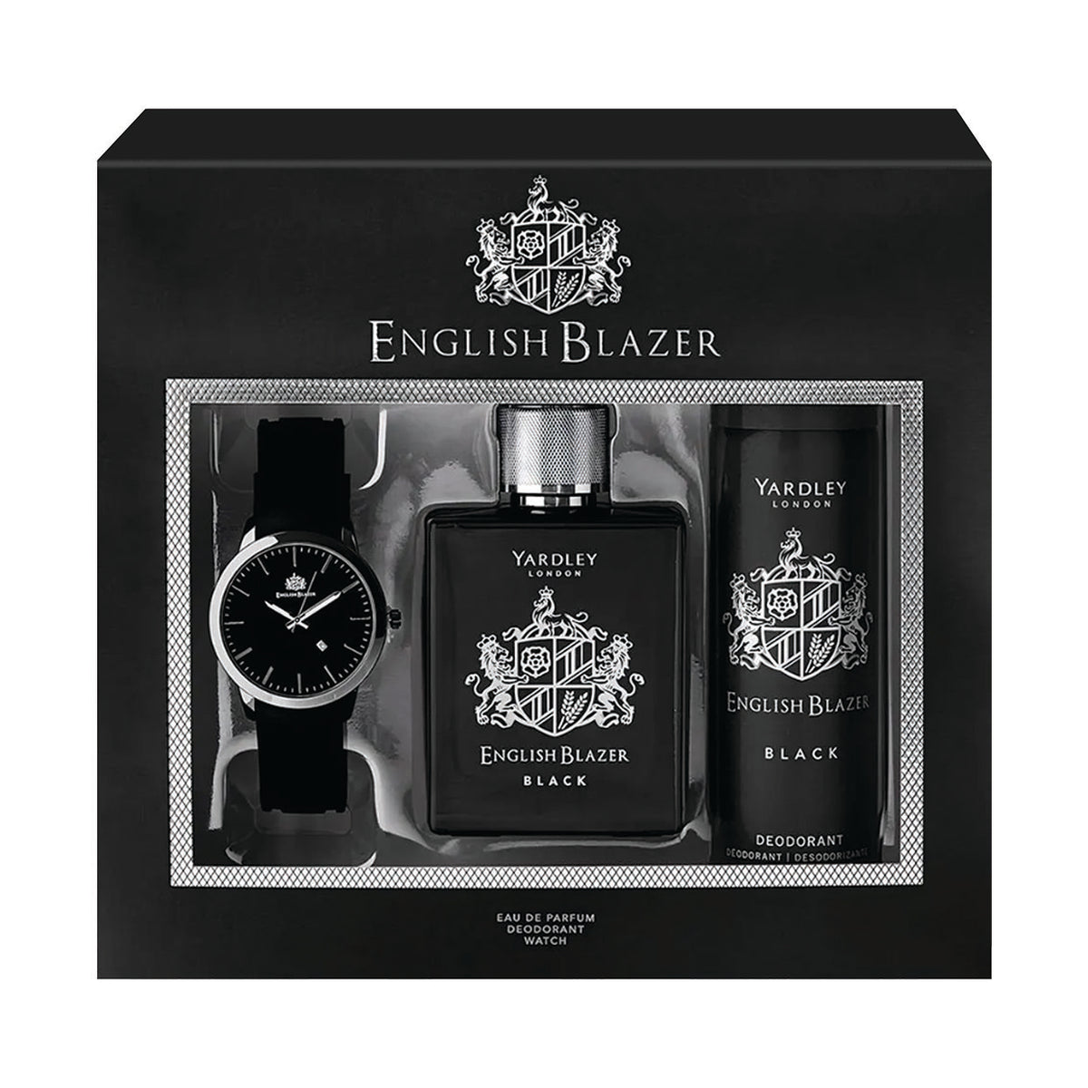 English Blazer Black Eau De Parfum 100ml Gift Set - Maximed