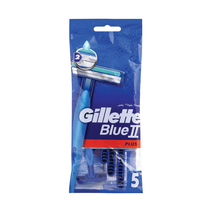 Gillette Blue II Disposable Razor Ultragrip 5s - Maximed