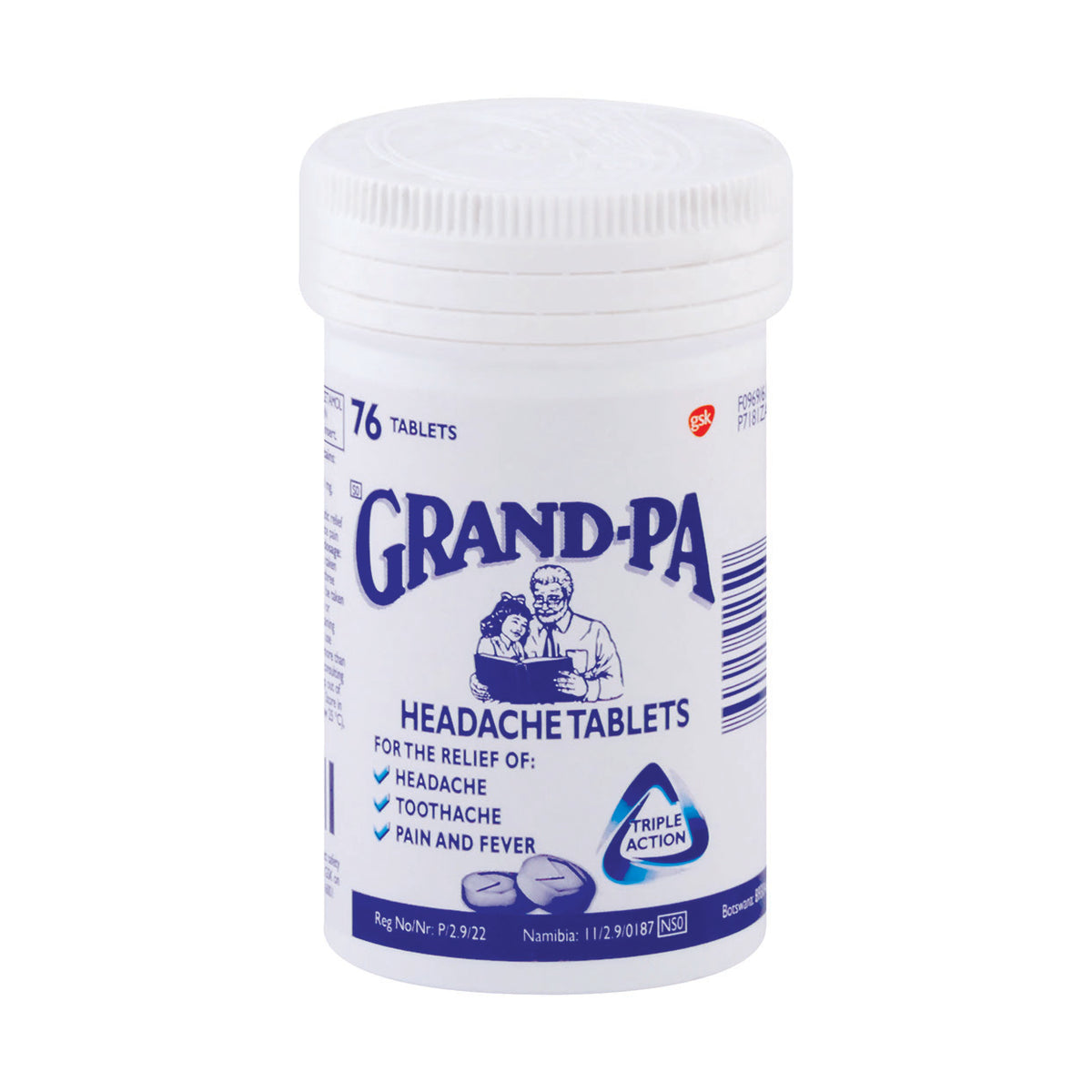Grand-Pa Headache 76 Tablets - Maximed