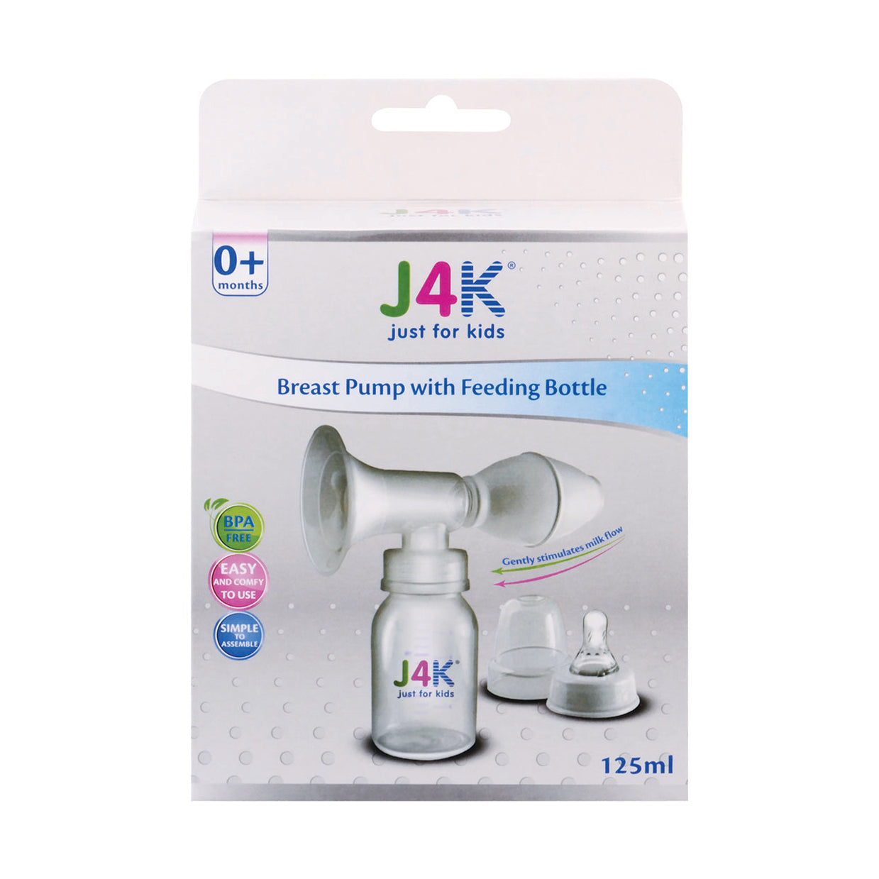 J4K Breast Pump With Feeding Bottle — Maximed Pharmacy