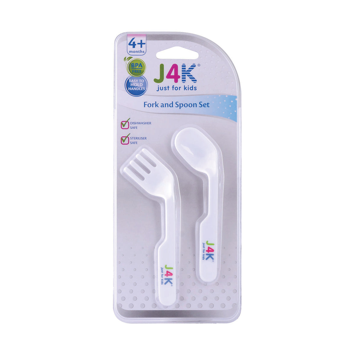 J4k Fork & Spoon Set - White — Maximed Pharmacy
