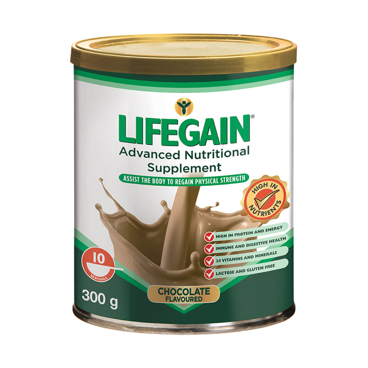 Lifegain Shake Chocolate 300g - Maximed