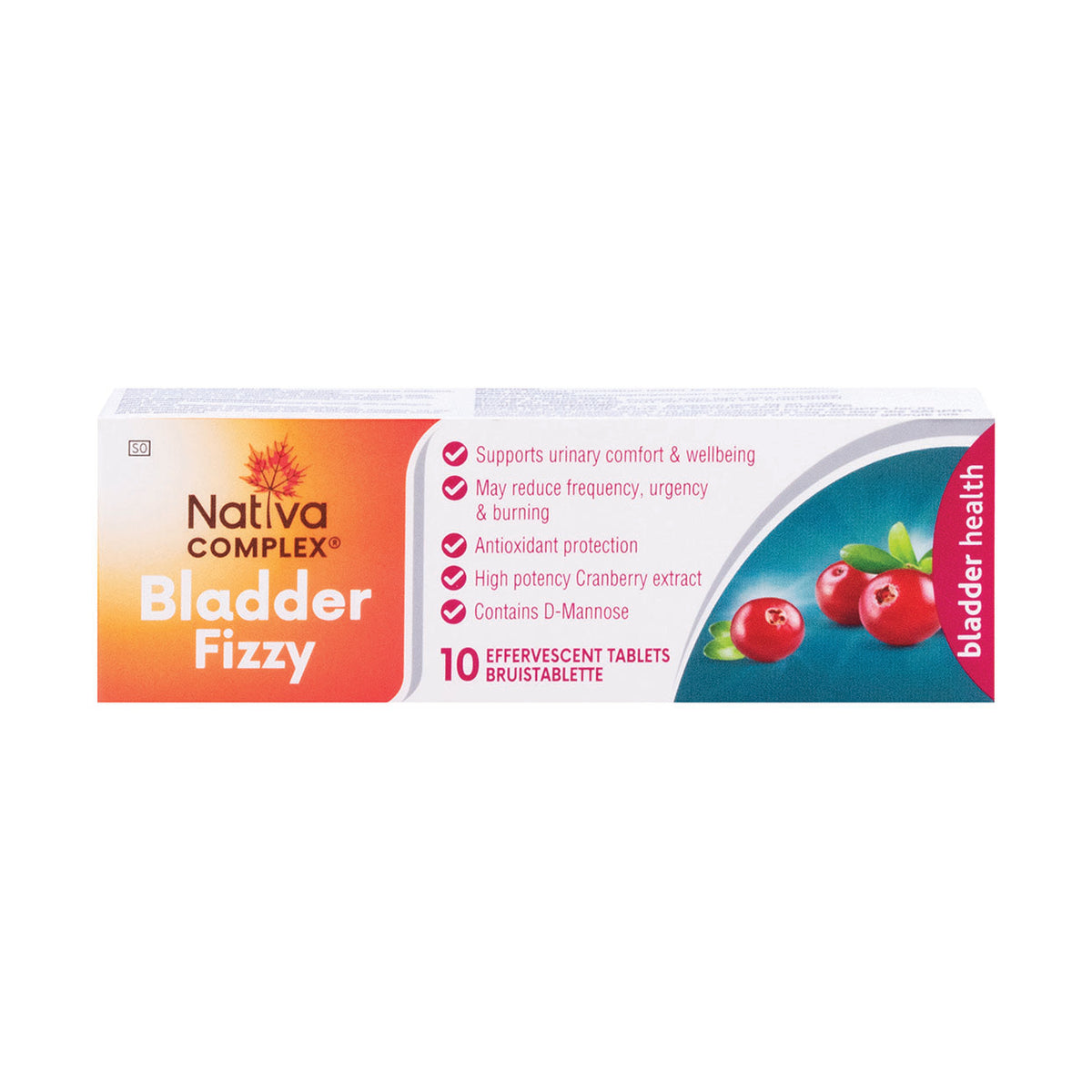 Nativa Complex Bladder Fizzy 10 Effervescent Tablets - Maximed