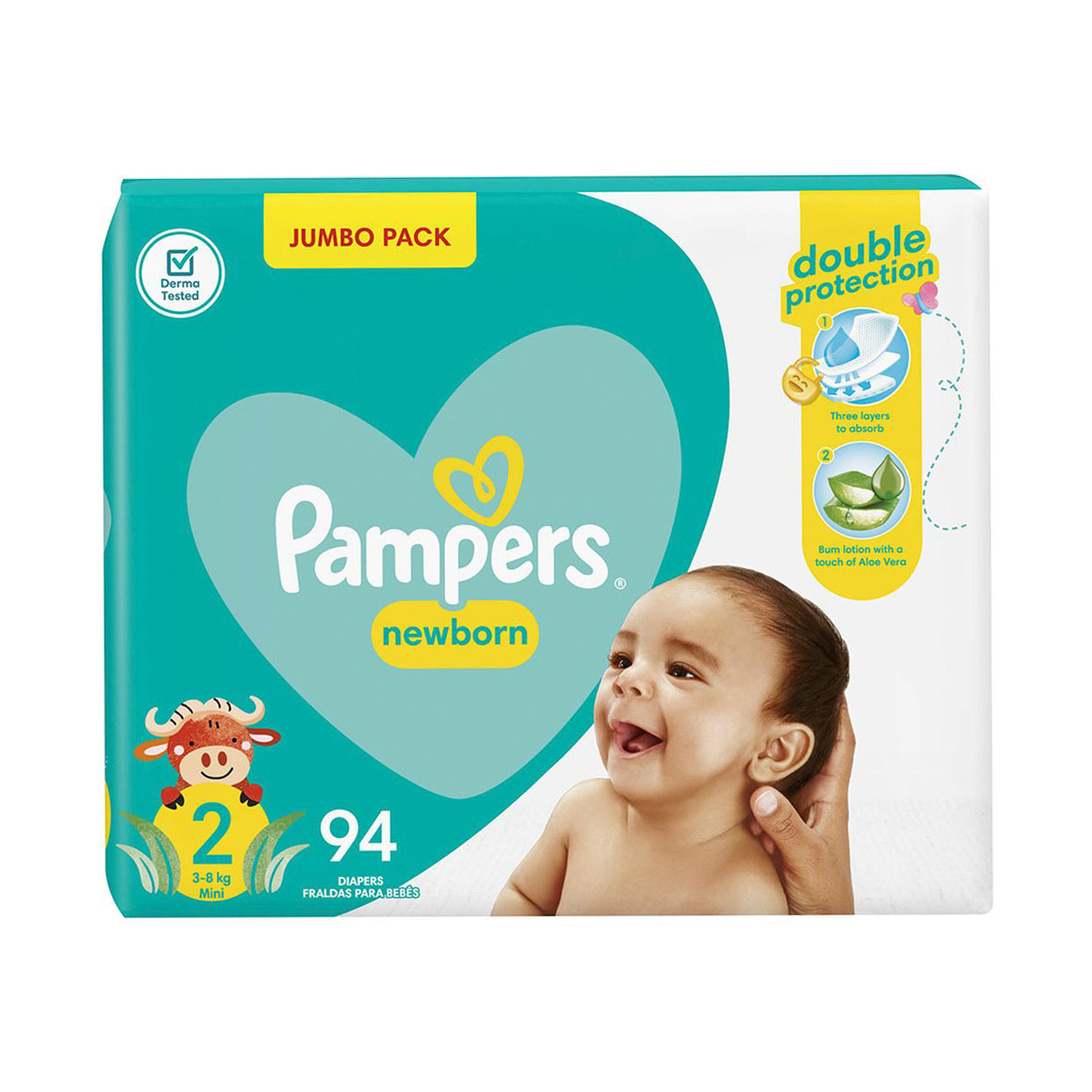 Pampers New Baby-dry Mini 2 94 Nappies Jumbo Pack - Maximed