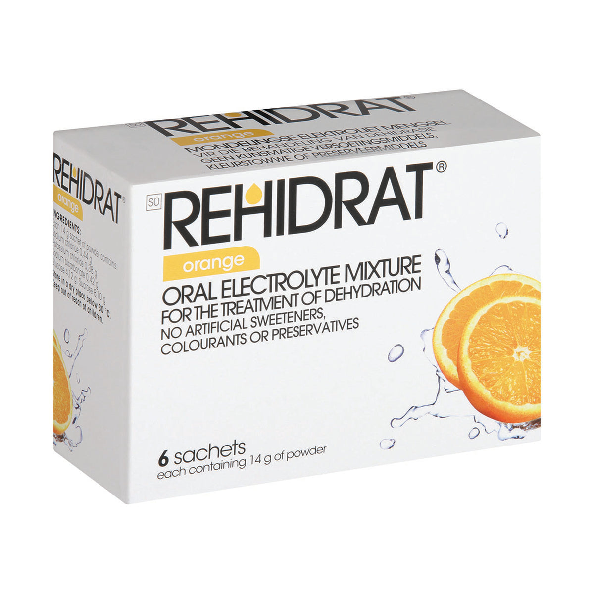 Rehidrat Electrolyte Mixture Orange 6 Sachets - Maximed