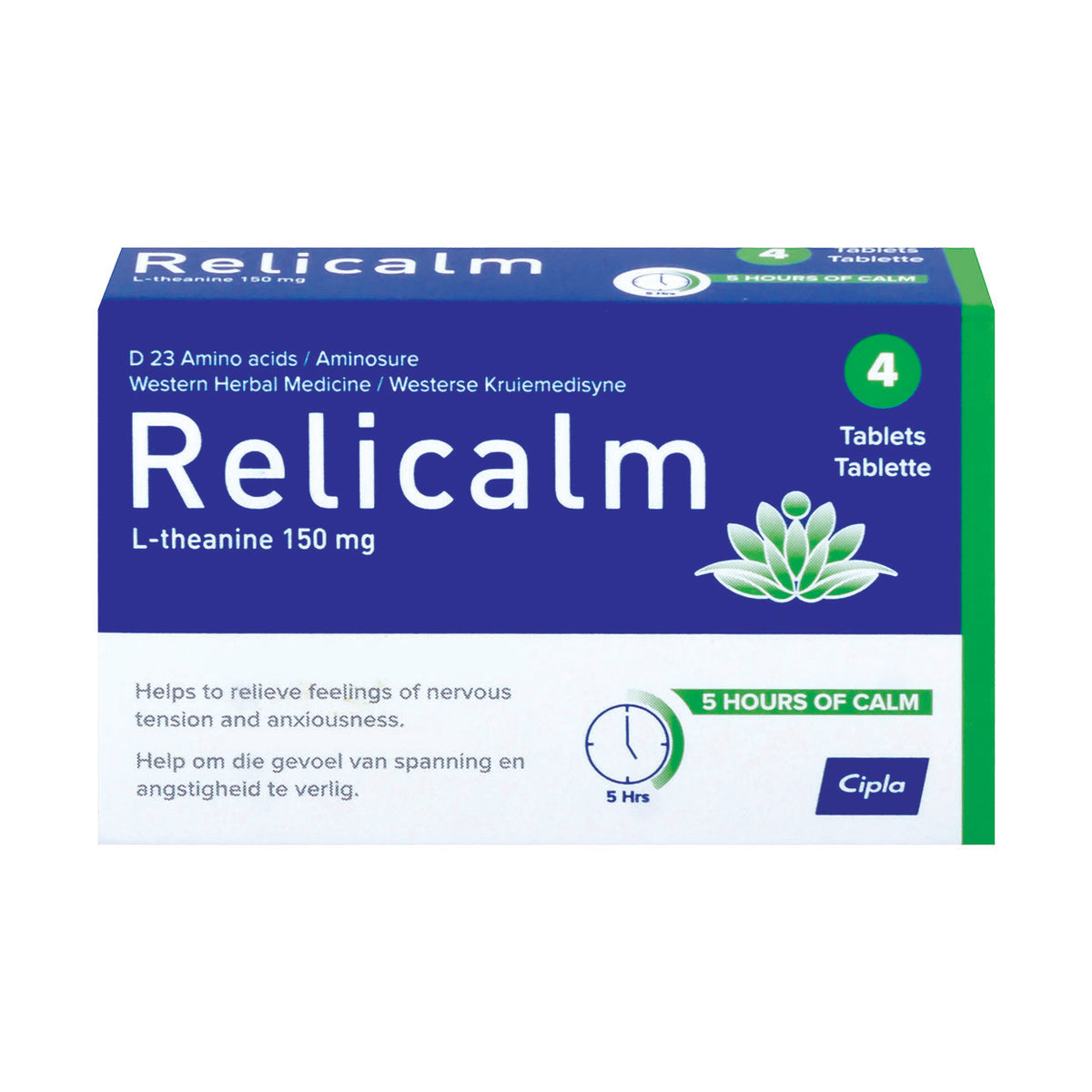 Relicalm 4 Tablets - Maximed