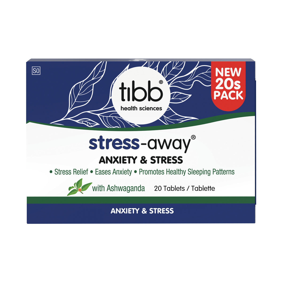 Tibb Stress-Away 20 Tablets — Maximed Pharmacy