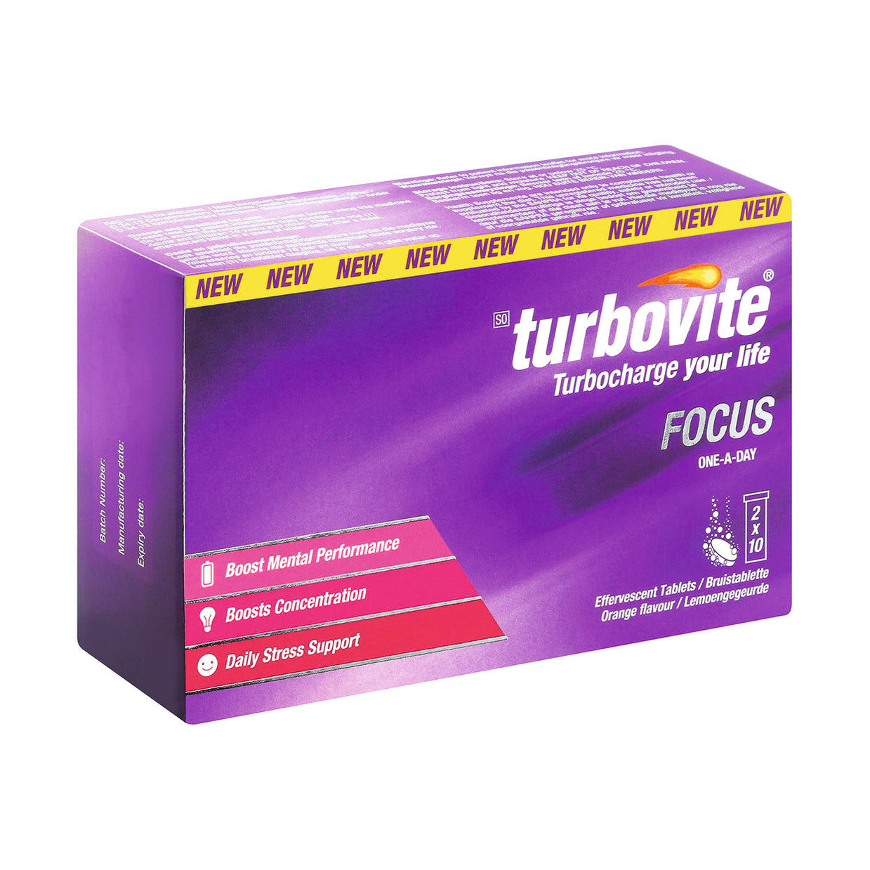 Turbovite Focus 20 Effervescent Tablets - Maximed