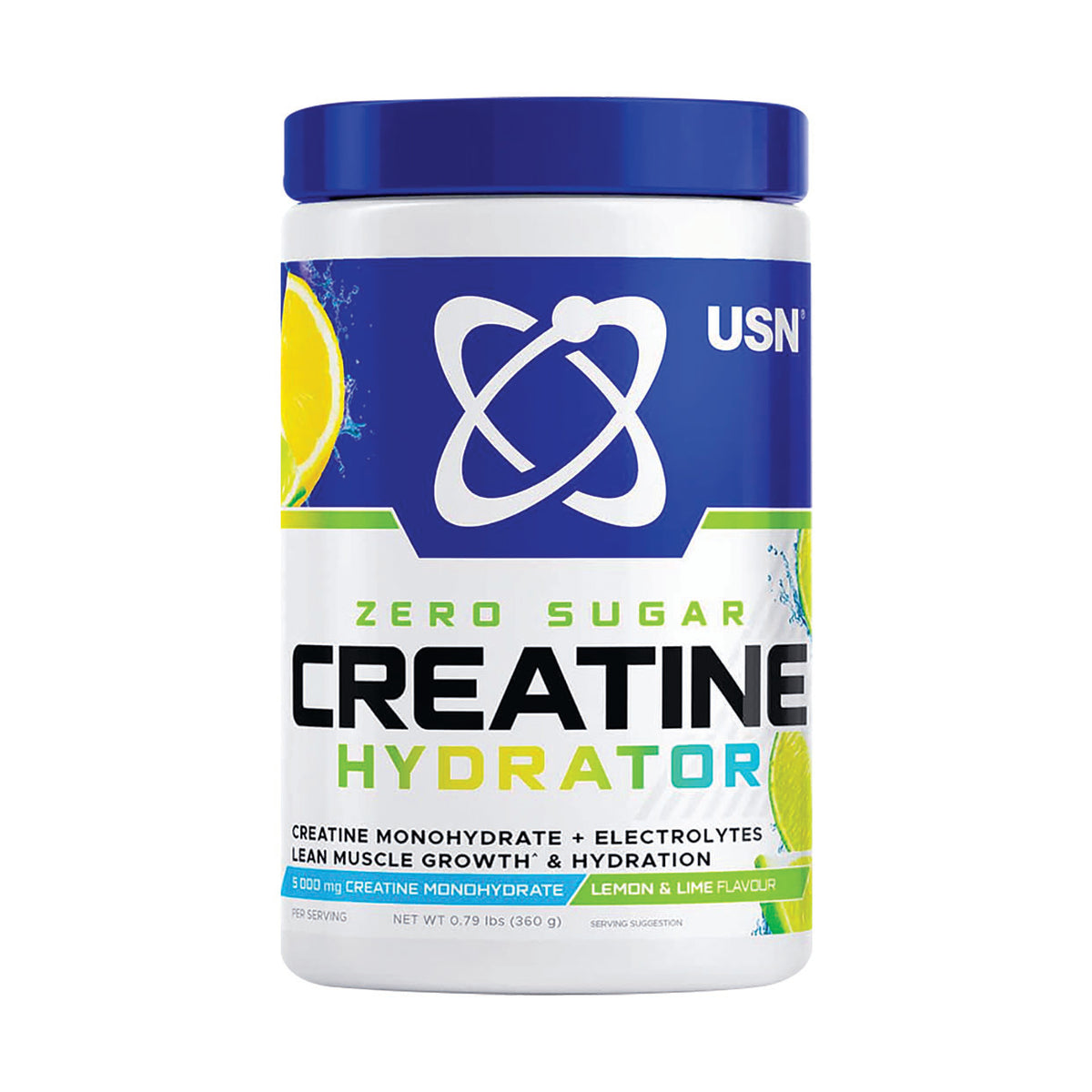 USN Zero Sugar Creatine Hydrator Lemon-Lime 360g - Maximed