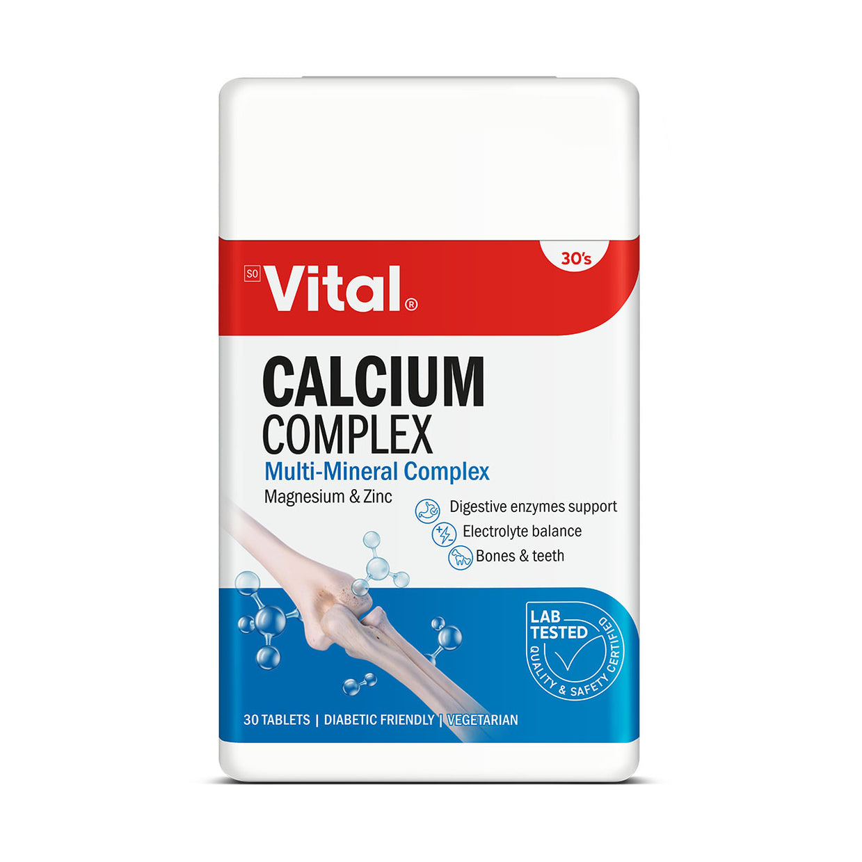 Vital Calcium Complex 30 Tablets - Maximed
