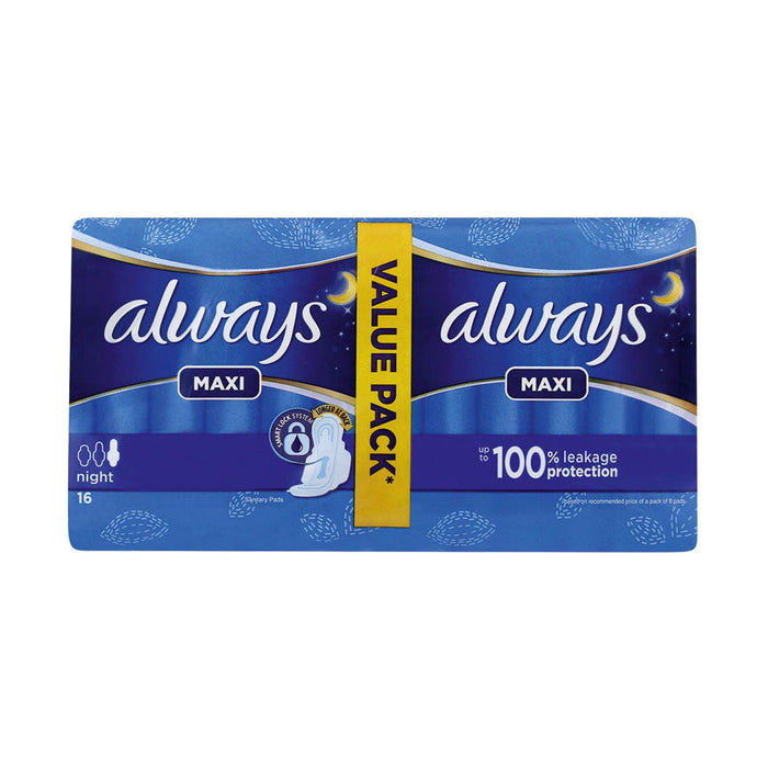 Always Maxi Sanitary Pads Extra Long Duo 16 Pads - Maximed