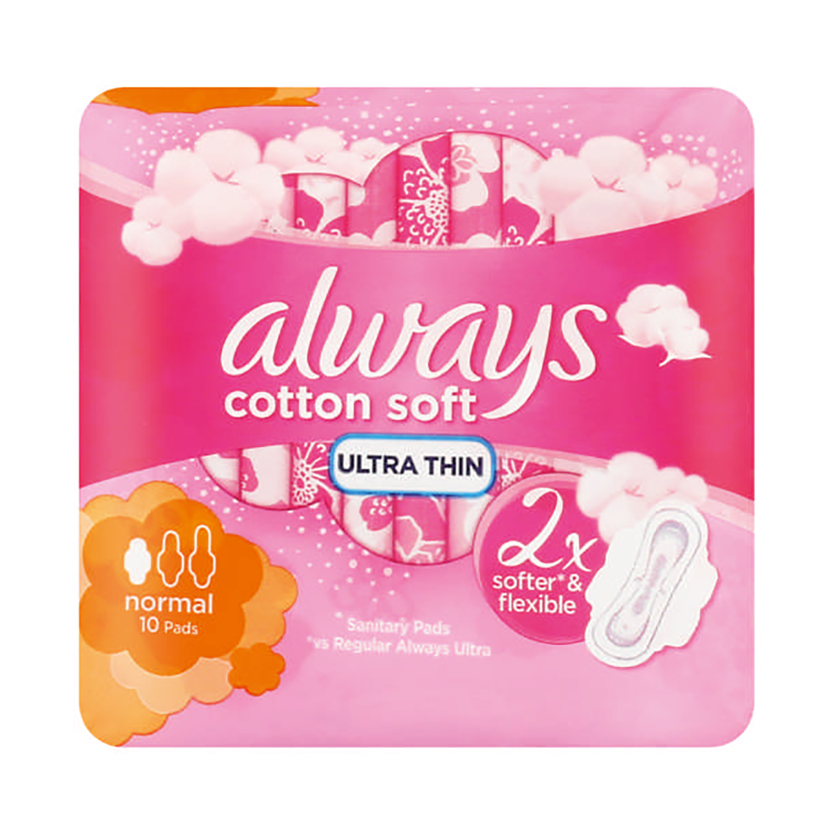 Always Cotton Soft Ultra thin Normal 10 Pads — Maximed Pharmacy