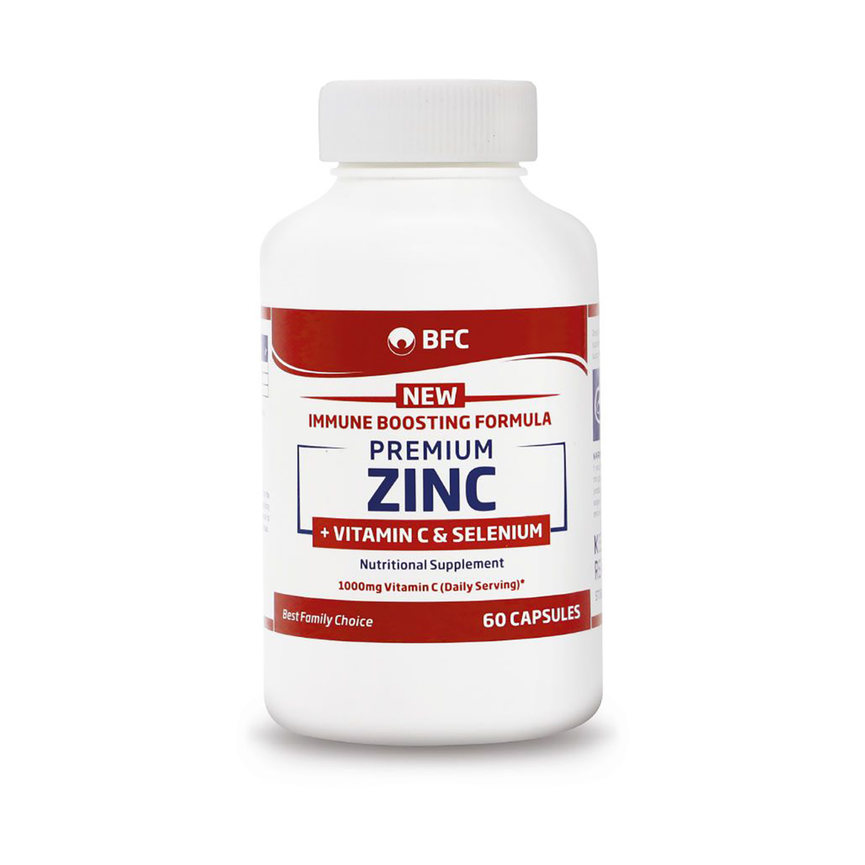BFC Premium Zinc With Vitamin C And Selenium 60 Capsules - Maximed