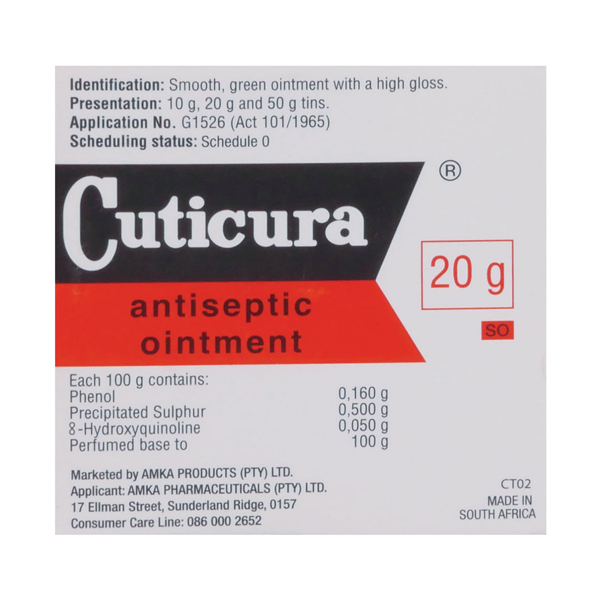 Cuticura Antiseptic Ointment 20g — Maximed Pharmacy