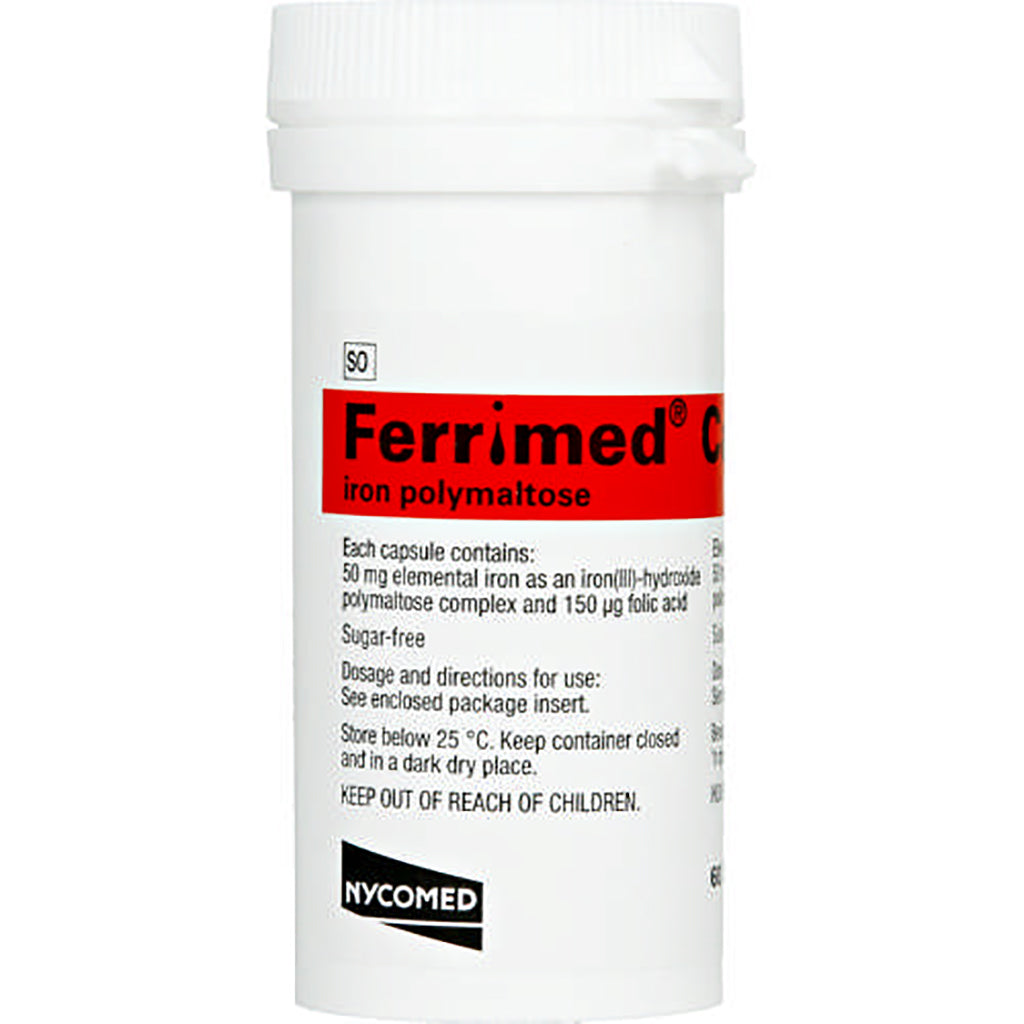 Ferrimed Iron Polymaltose 60 Capsules - Maximed