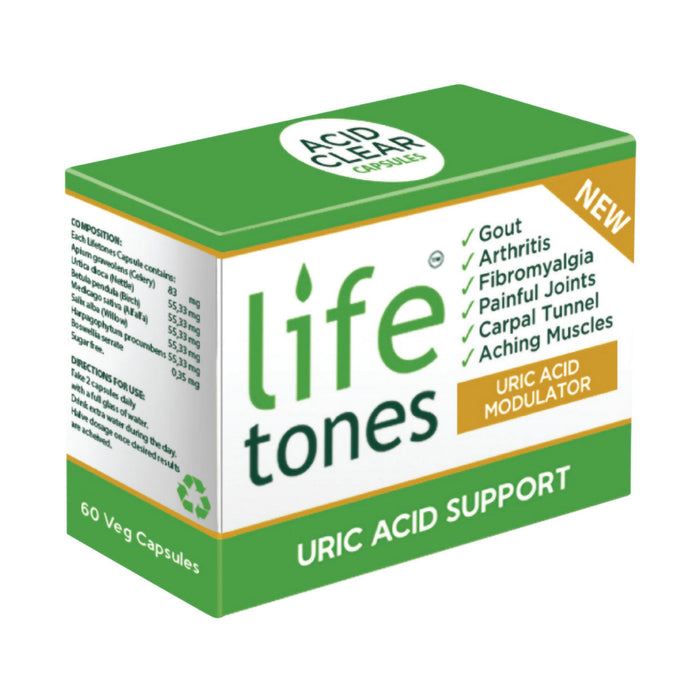 Lifetones Uric Acid Support 60 Veg Capsules - Maximed