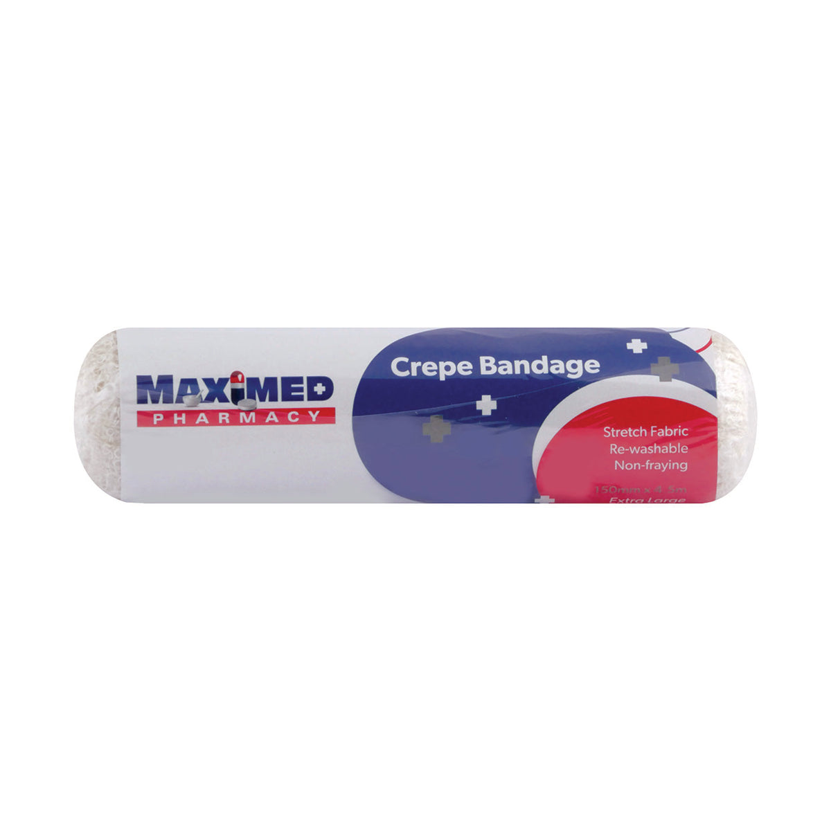 Maximed Crepe Bandages 150mm With Clip - Maximed