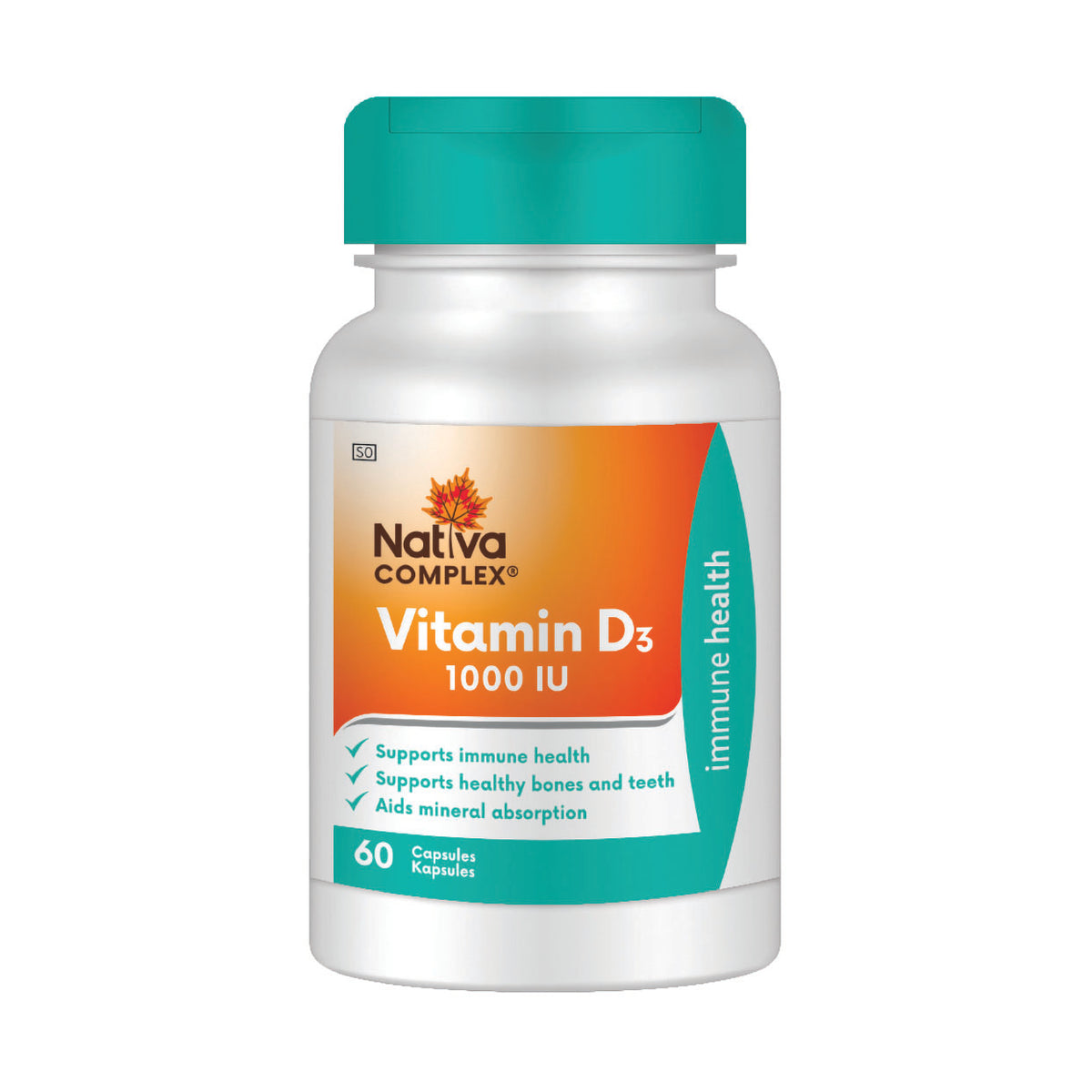 Nativa Complex Vitamin D3 60 Capsules - Maximed