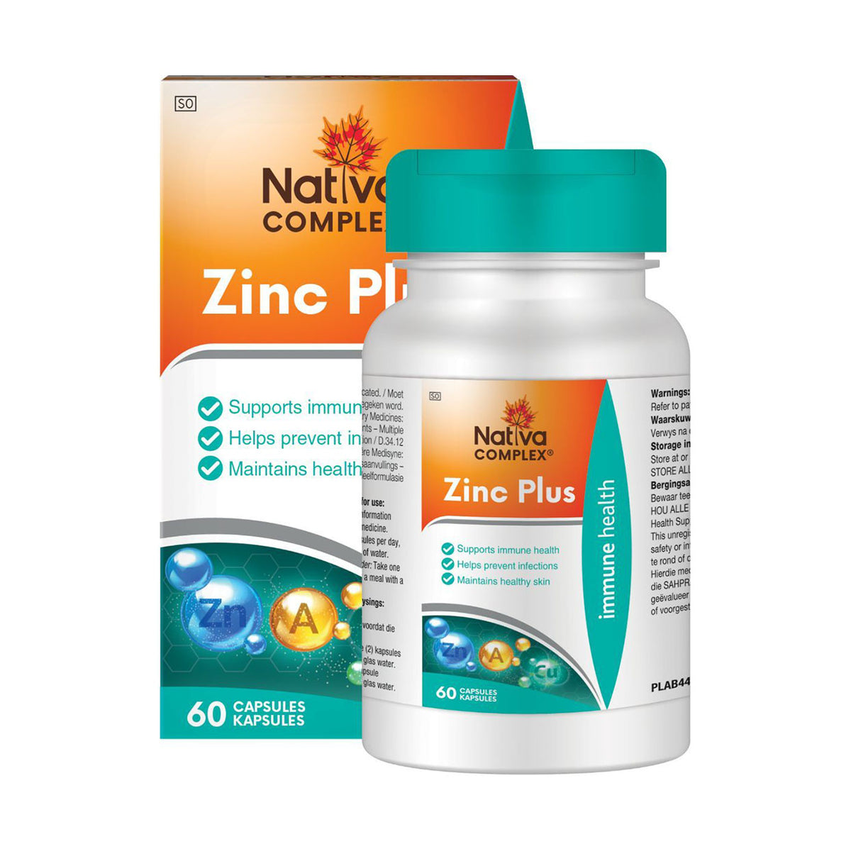 Nativa Complex Zinc Plus 60 Capsules - Maximed