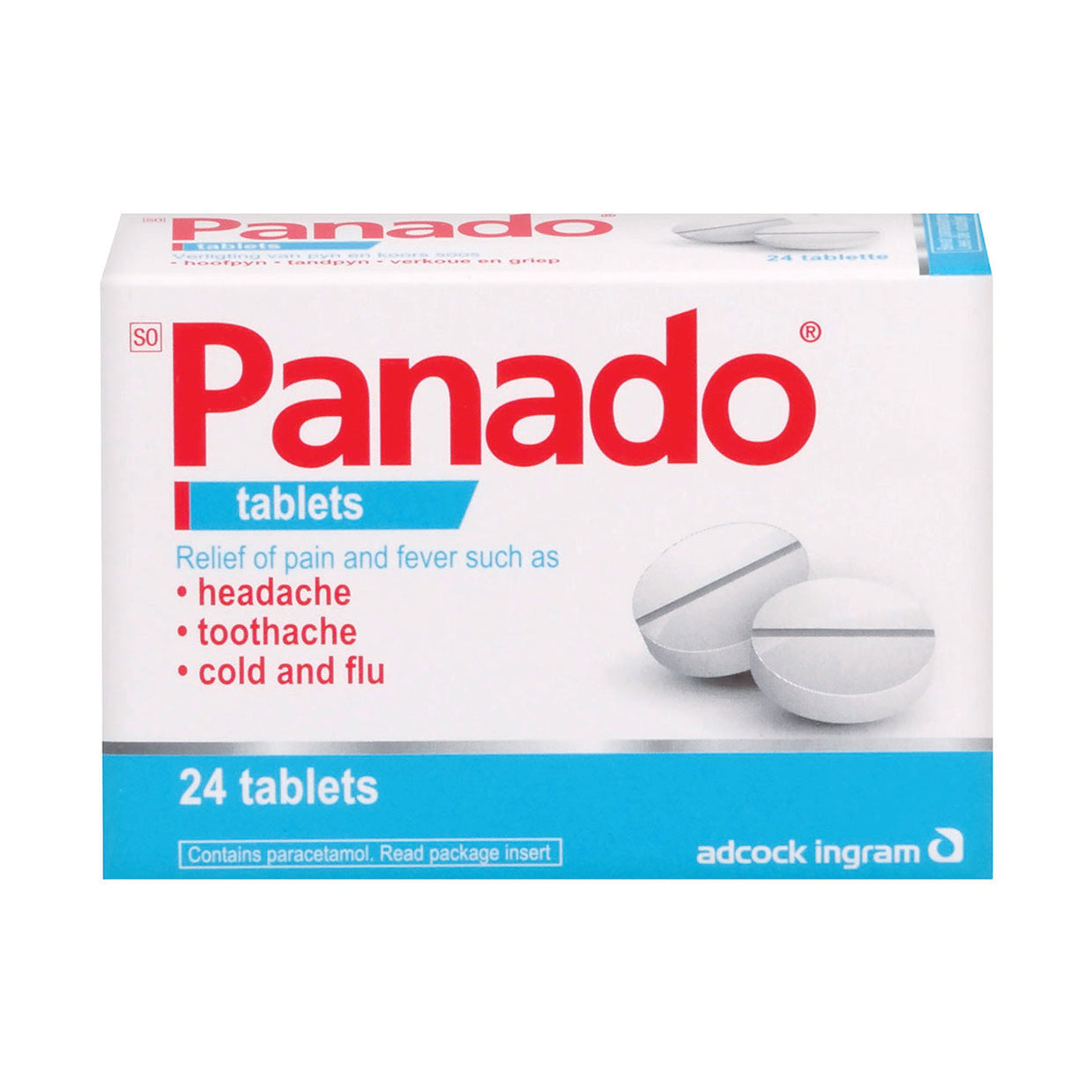 Panado Paracetamol 500mg 24 Tablets - Maximed