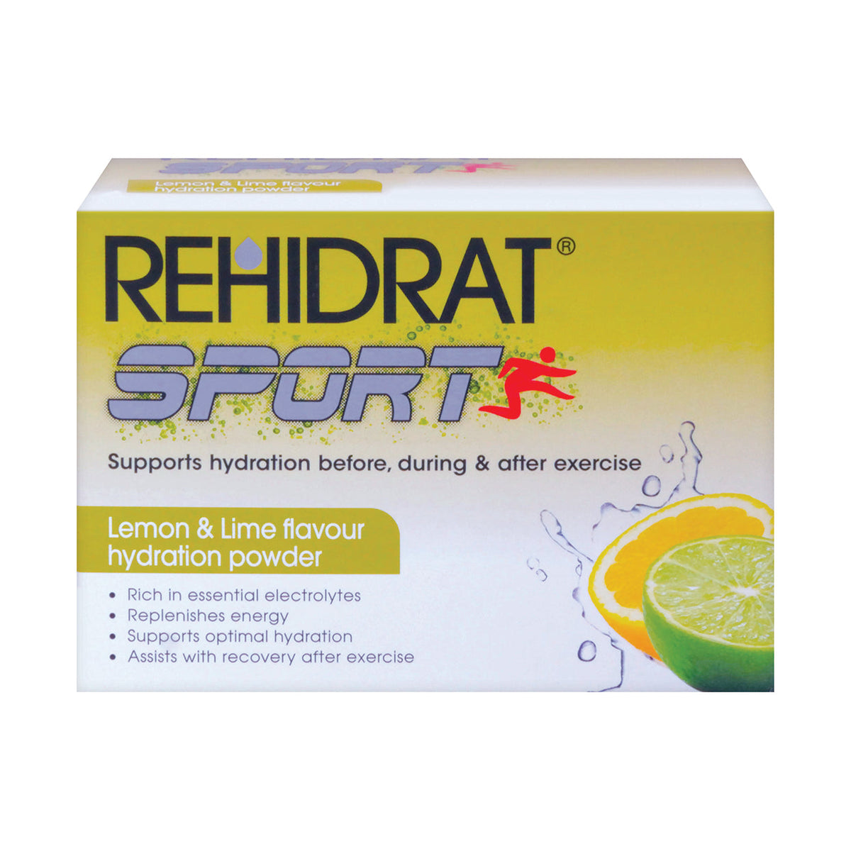 Rehidrat Sport Electrolyte Mixture Lemon & Lime 6 Sachets - Maximed