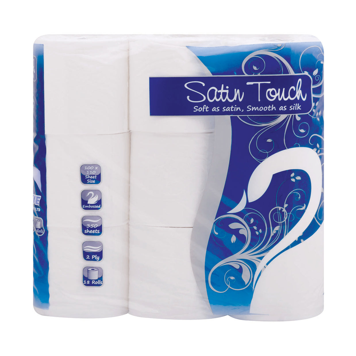 Satin Touch Toilet Paper 18 Rolls - Maximed