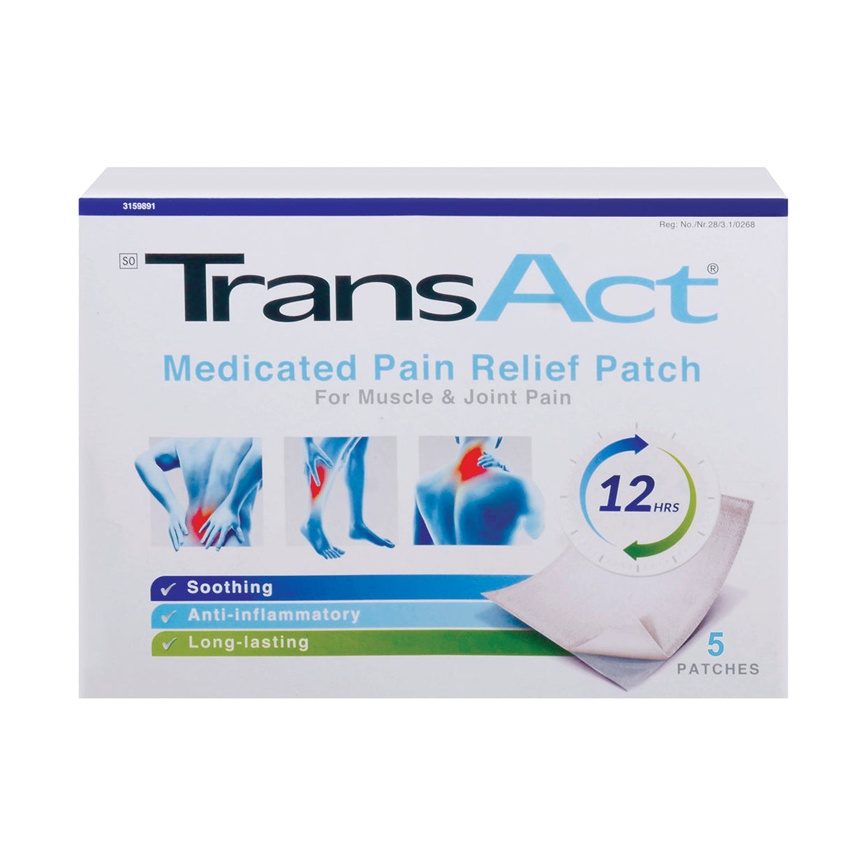 Transact Medicated Patches 5 Patches - Maximed