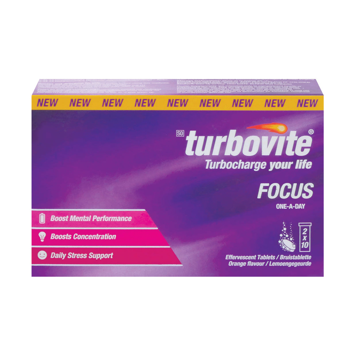 Turbovite Focus 20 Effervescent Tablets - Maximed