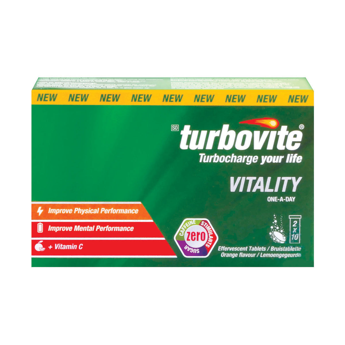 Turbovite Vitality 20 Effervescent Tablets - Maximed