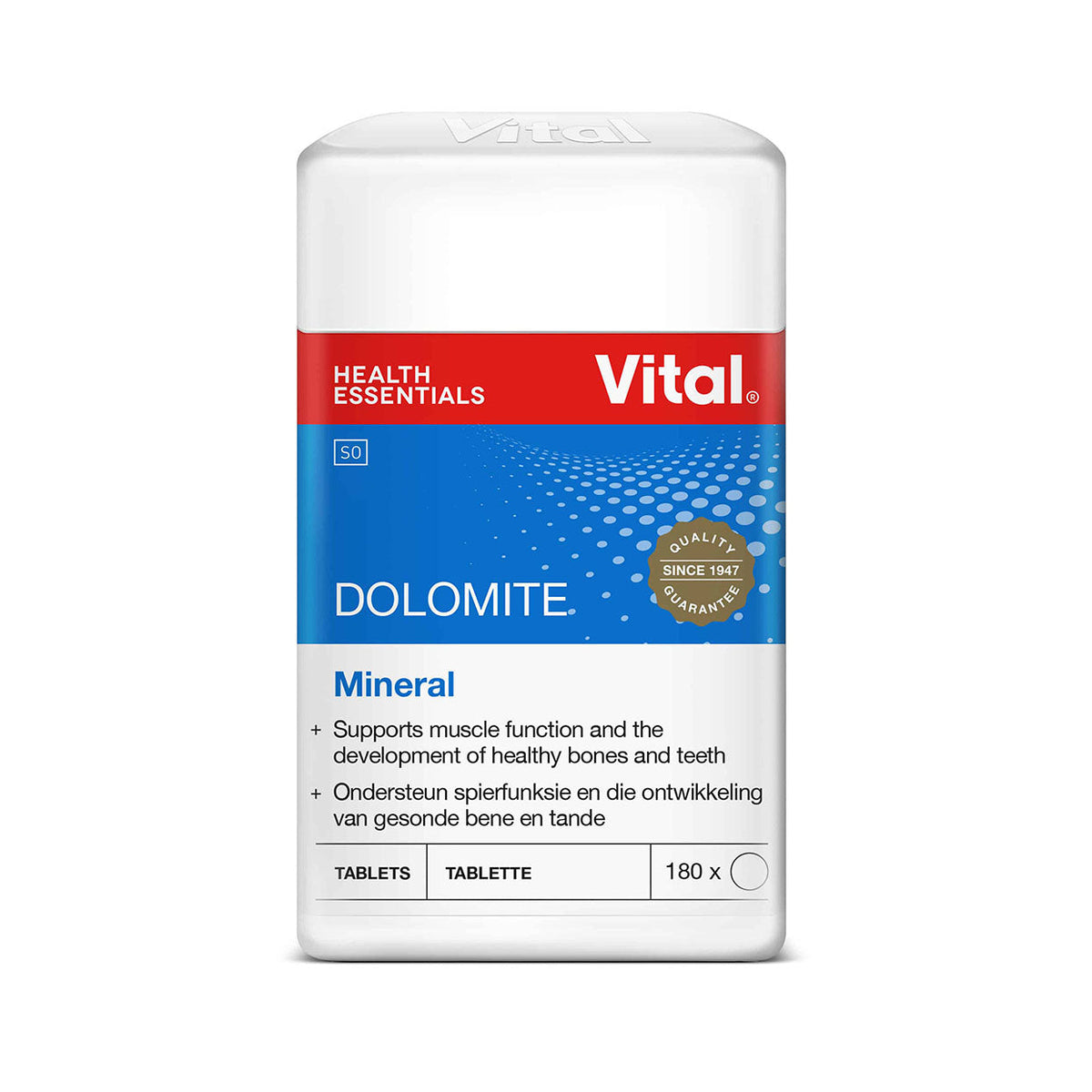 Vital Dolomite 180 Tablets - Maximed